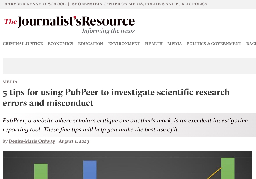 PubPeer – an introduction for Science Journalists | Science Surf